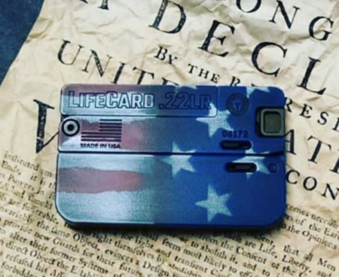 American Flag Lifecard .22LR for Sale | Lifecard Firearms